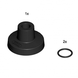 Rubber cap 100 ml, 200 ml